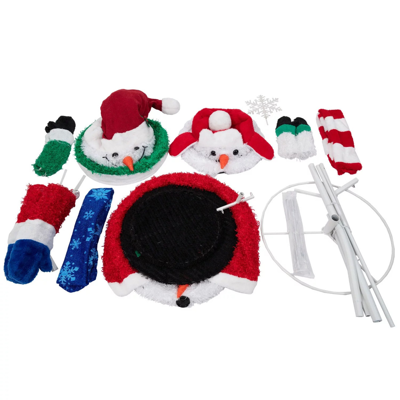 Member's Mark 72" Pre-Lit Pop-Up Stacked Snowman Family