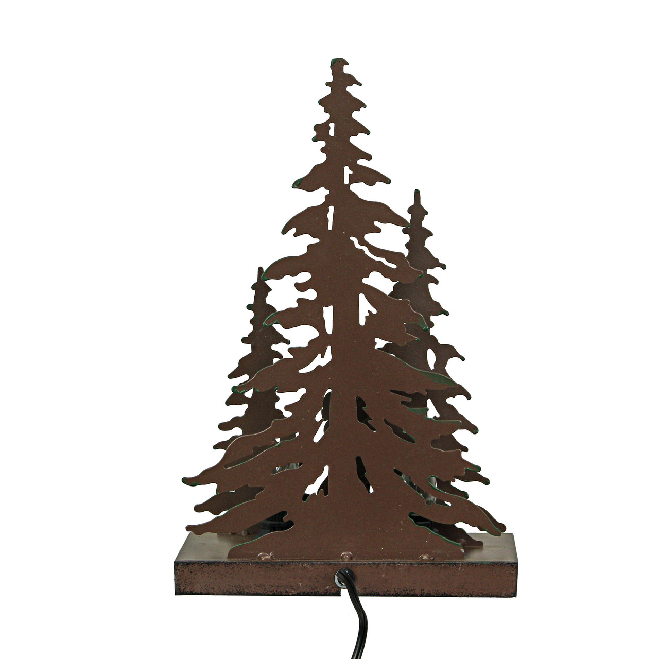Rustic Metal Rude Bigfoot In Forest Accent Lamp Decorative Sasquatch ...