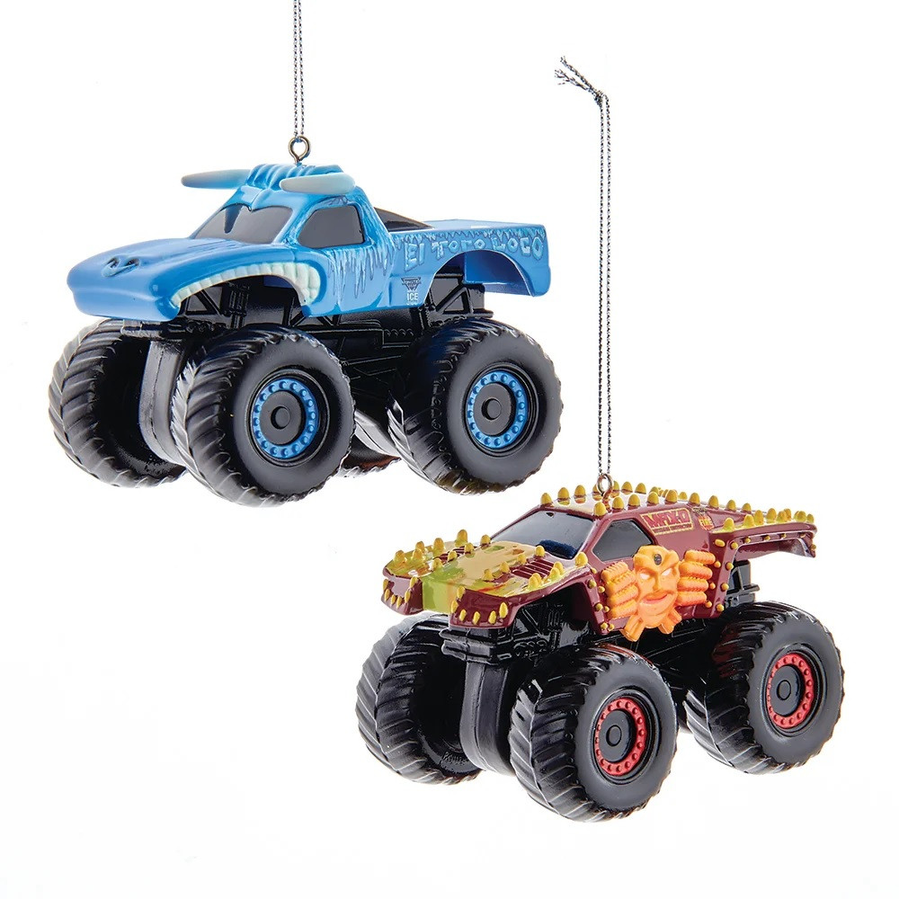 Pack of 24 Monster Jam El Toro Loco Ice & Max D Fire Truck Christmas ...
