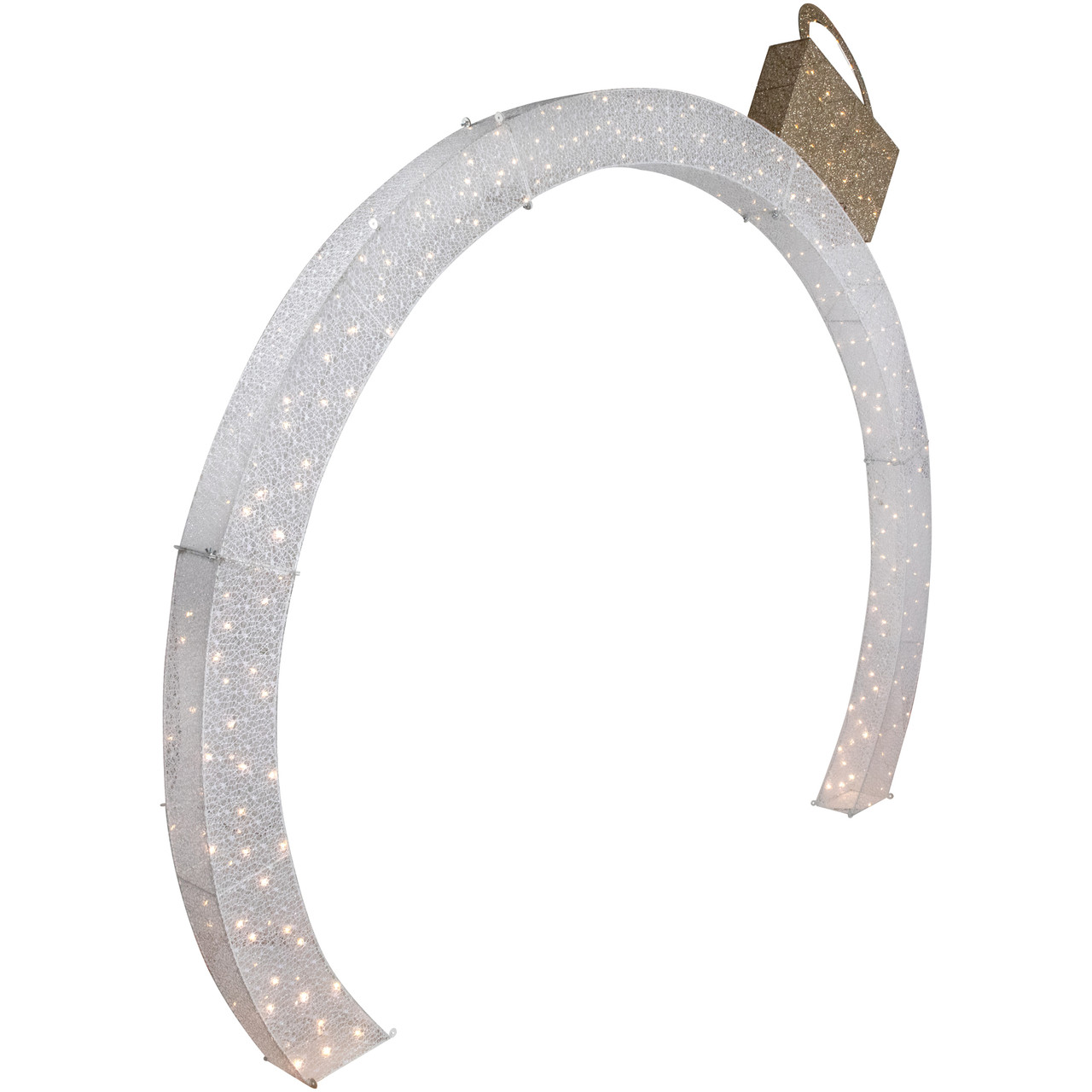 LED Twinkling Ornament Arch Commercial Outdoor Christmas Display - 10 ...