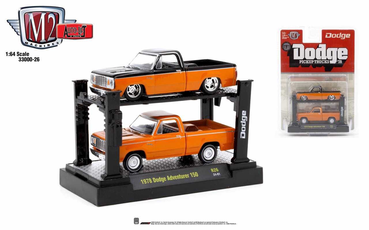 M2 Machines Auto Lift Release 26 1978 Dodge Adventurer 150 2 Pack Dodge ...