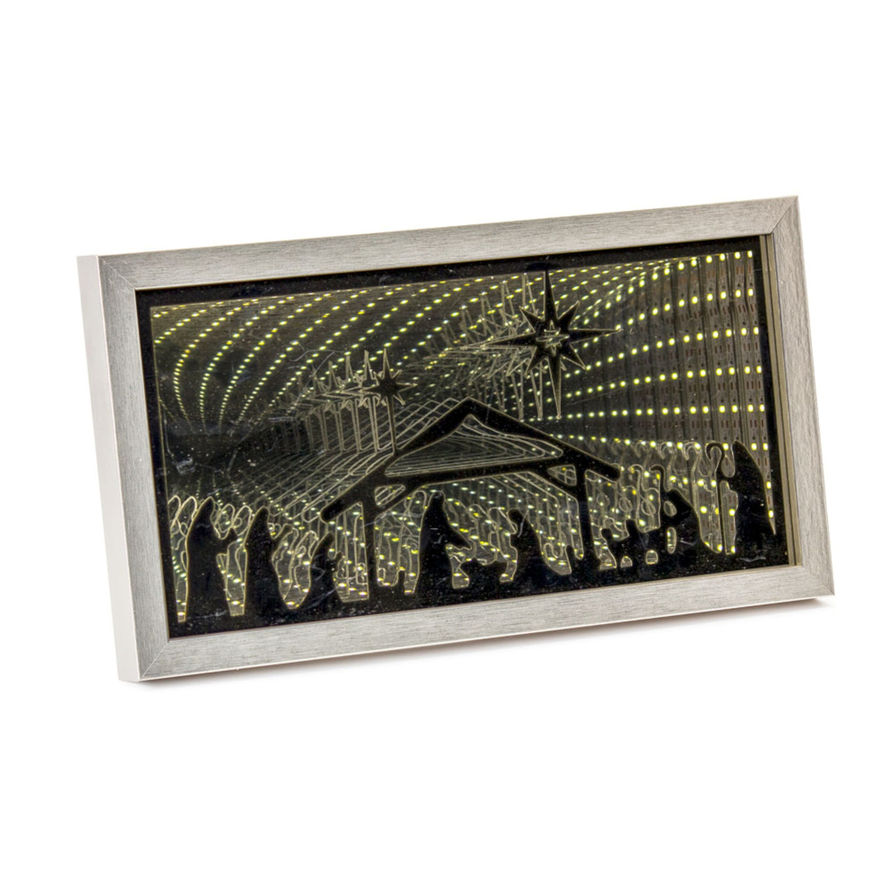 Set of 2 Infinity Light Nativity Scene 13"L x 7"H Acrylic/EVA | Christmas