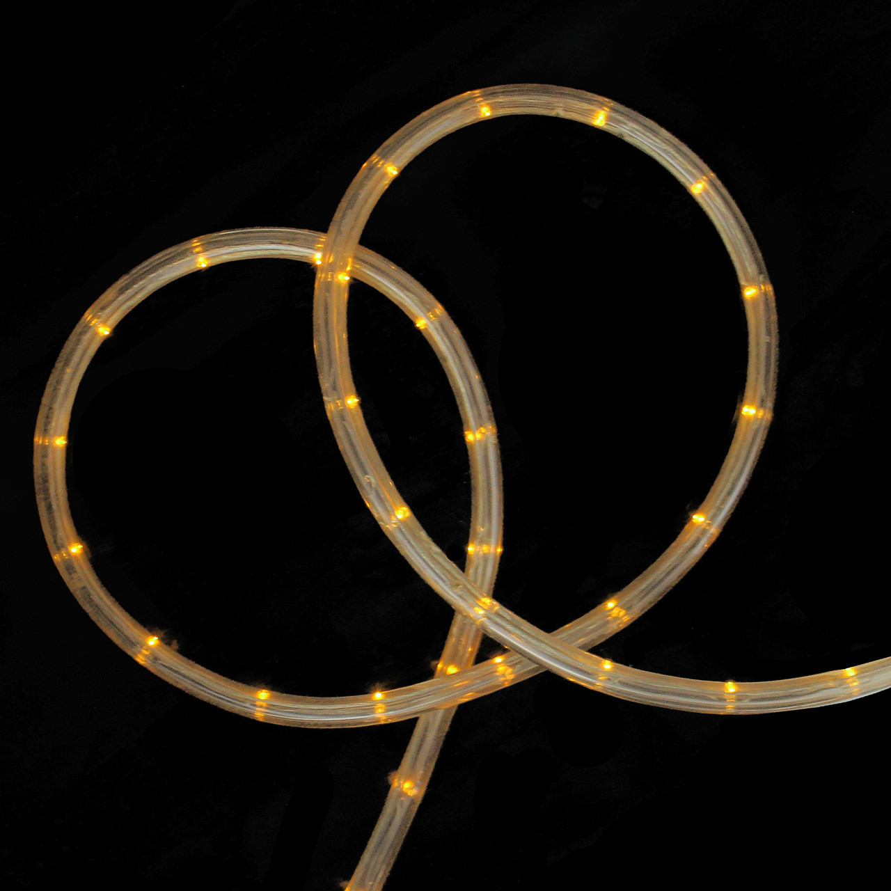 Commercial Grade Yellow LED Christmas Rope Lights on a Spool - 150ft ...