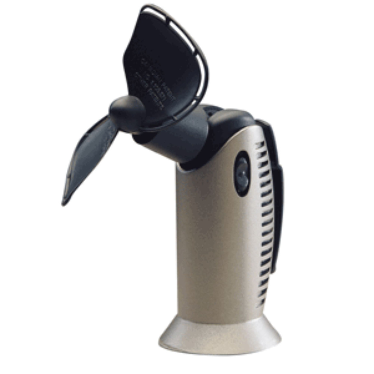 8" Silver & Black Tiny Tornado II 827 4.5in Handheld 1-Speed Fan ...