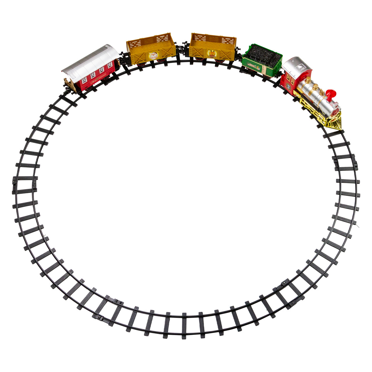16-Piece Battery Operated Lighted & Animated Christmas Express Train ...