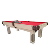7' x 3.9' Red Billiard & Pool Net Pocket Game Table | Christmas