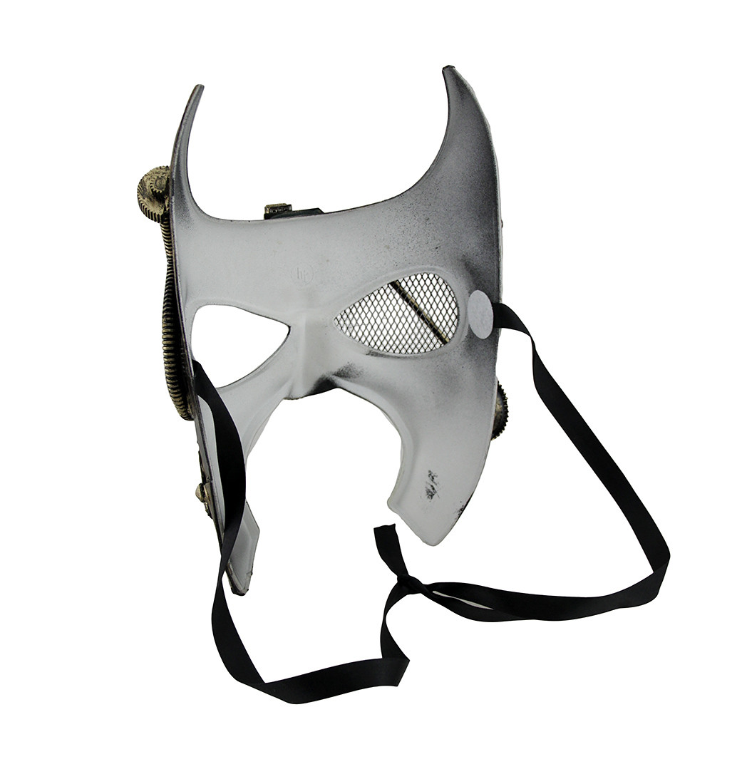 Metallic Steampunk Bat Fantasy Half Face Masquerade Mask