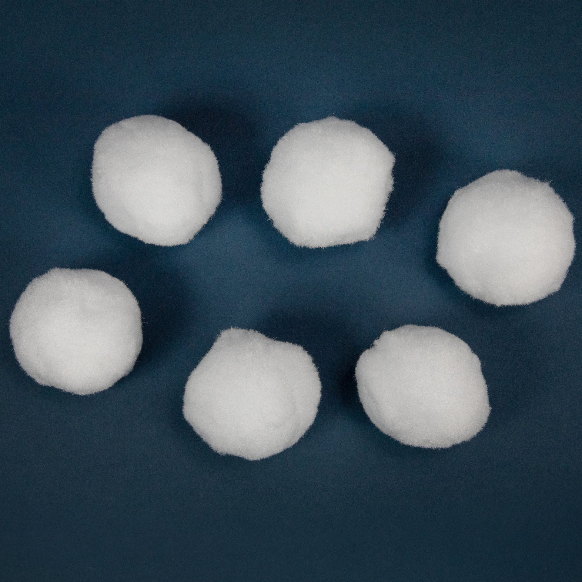 Set of 6 Plush Faux Christmas Snow Balls | Christmas