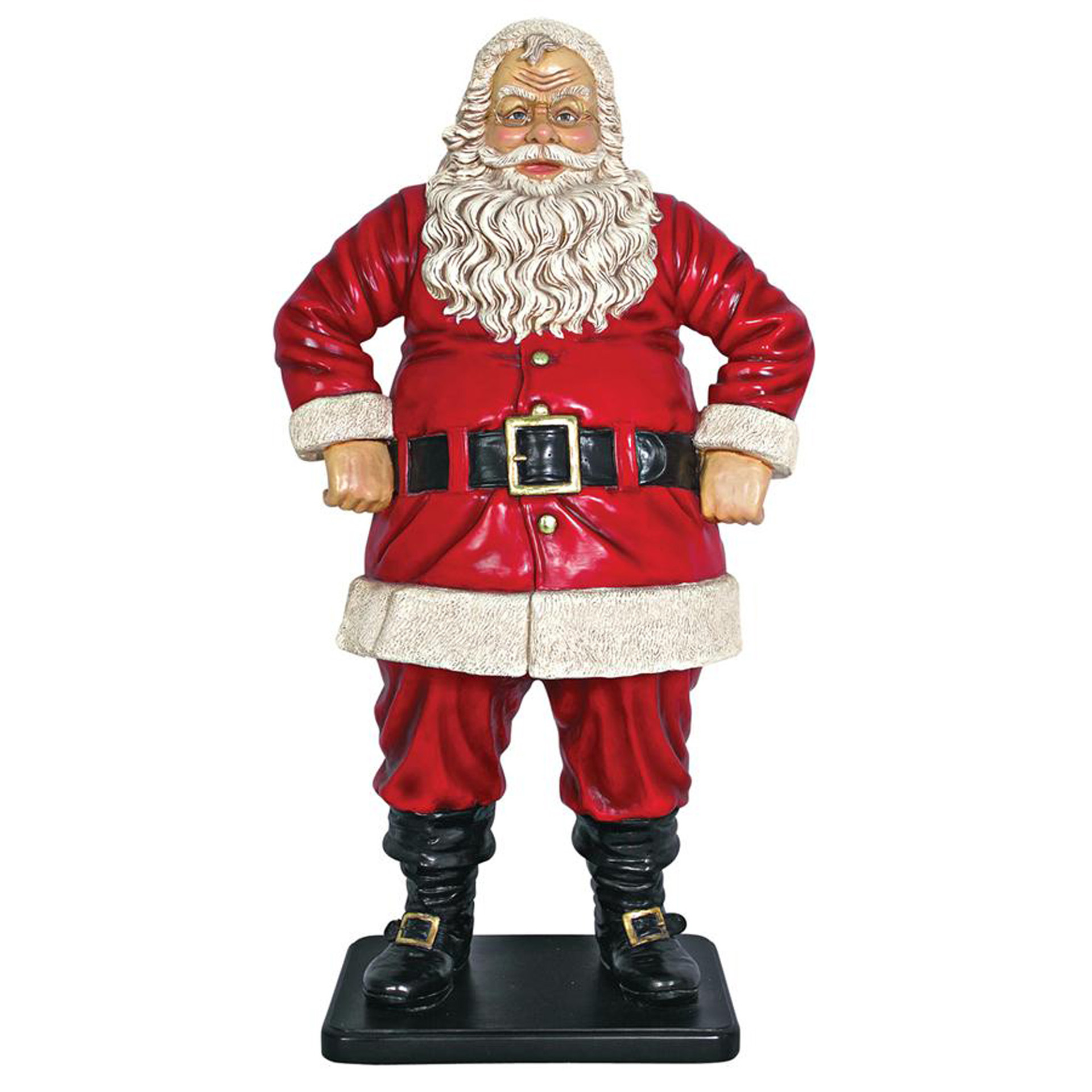 Large Jolly Santa Claus Outdoor Garden Christmas Statue - 50" | Christmas