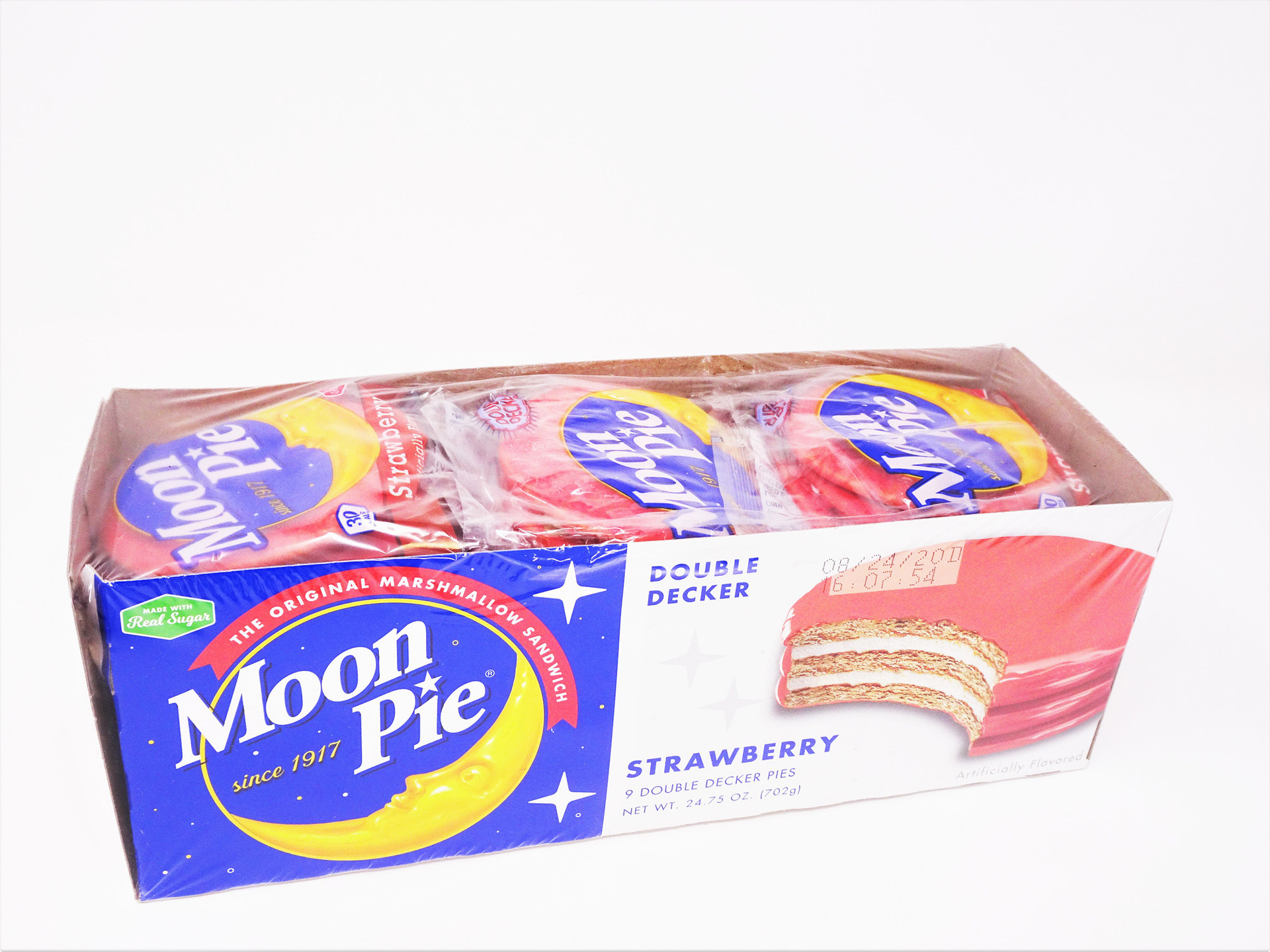 11.25" Pink & White Moon Pie Double Decker Strawberry Marshmallow ...