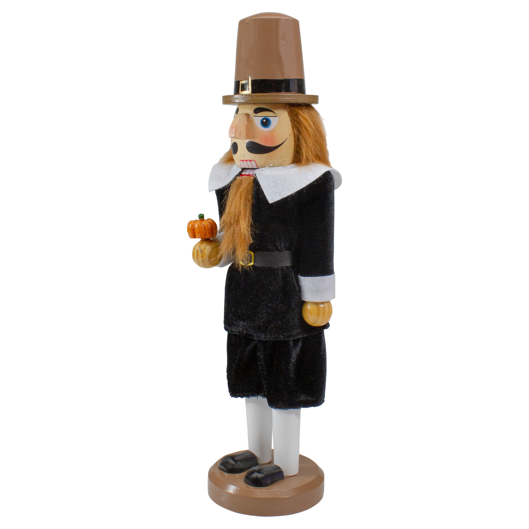 14-Inch Pilgrim Man Wooden Fall Harvest Thanksgiving Nutcracker | Christmas