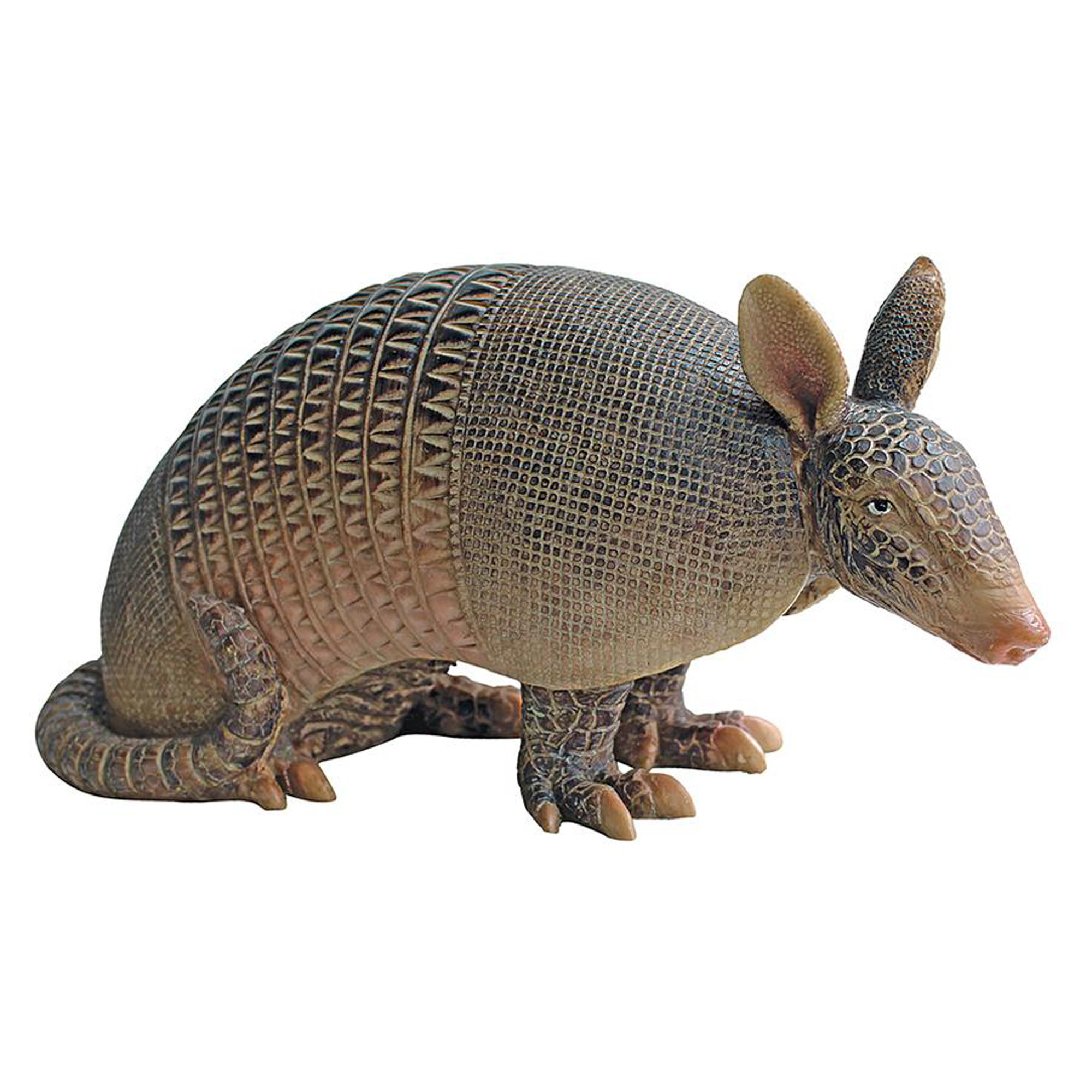 14" Armadillo Realistic Hand Crafted Outdoor Garden Statue | Christmas