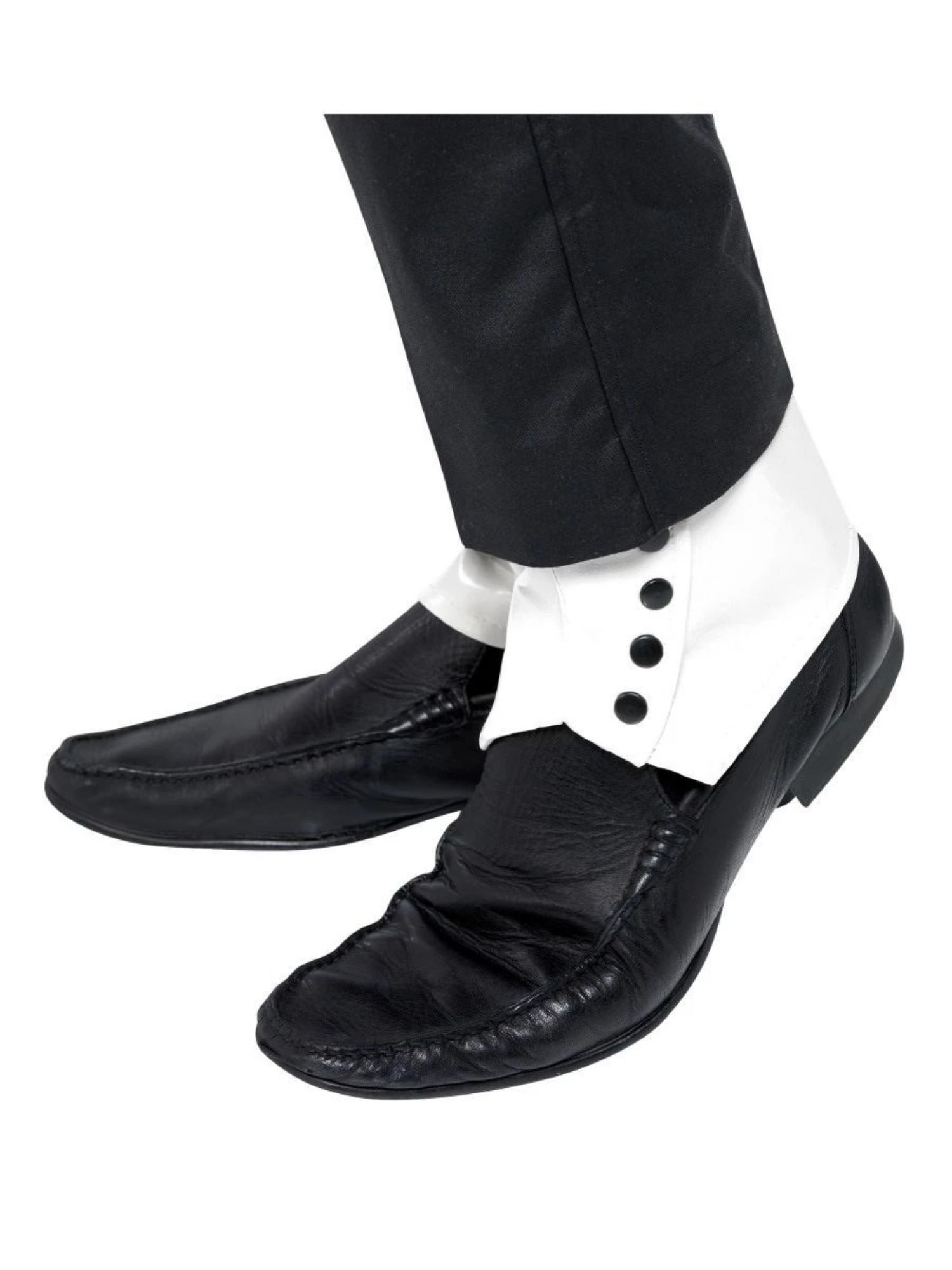 30" White & Black 1920's Style Men Adult Halloween Spats Costume ...