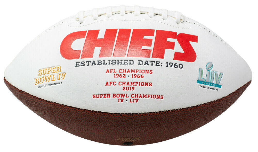 Tyreek Hill Signed Kansas City Chiefs White Logo Football JSA ITP