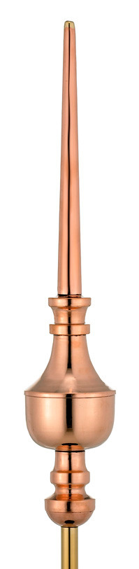 27" Handcrafted Zephyrus Pure Polished Copper Cupola Finial | Christmas ...