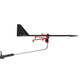 12" Black & Red Contemporary Hawk Non-Spin Wind Indicator | Christmas