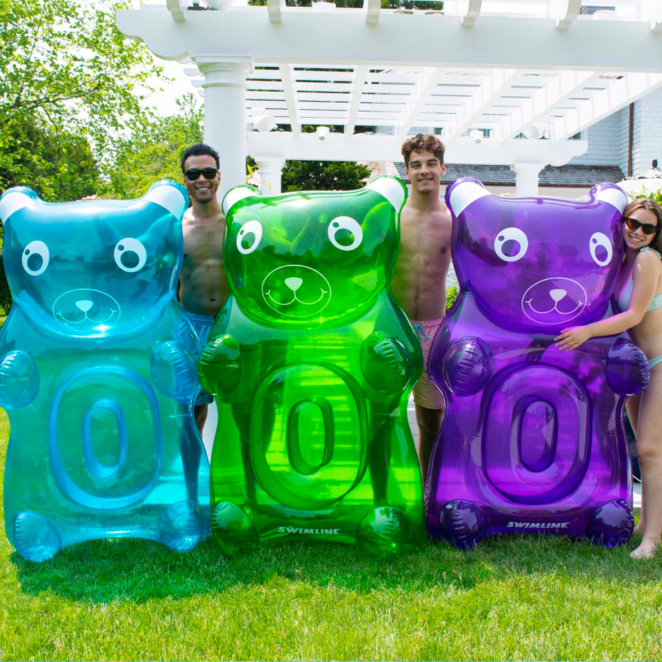 60" Purple Gummy Bear Swimming Pool Float | Christmas