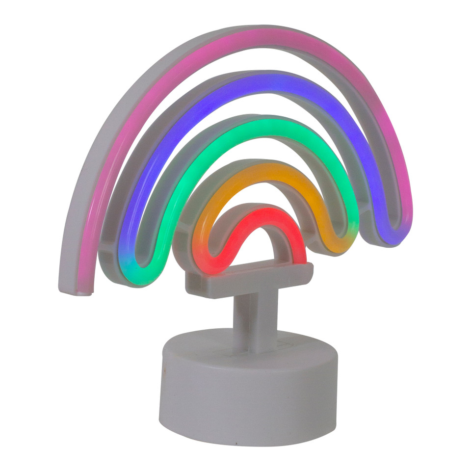 8" Neon Style LED Multi-Color Rainbow Light | Christmas