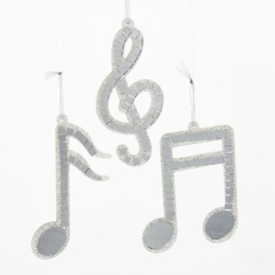 Club Pack of 24 Mirrored Musical Notes & Treble Clef Christmas ...