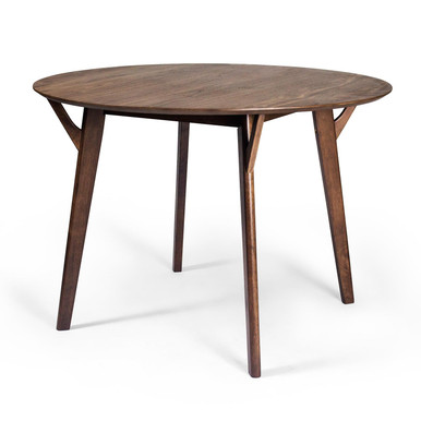 Aeon Furniture Dante Round Dining Table in Walnut Finish AE1670-Walnut