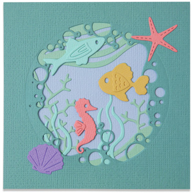 Sizzix Thinlits Dies By Olivia Rose 9/Pkg-Ocean Scene