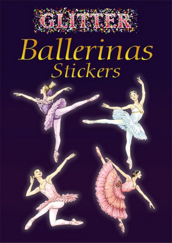 GLITTER BALLERINAS STICKERS