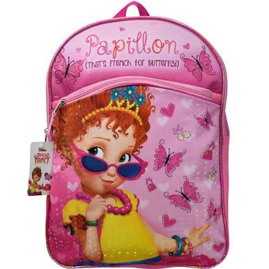 Fancy Nancy 16 inch Pixelated Butterfly Backpack, School Book Bag