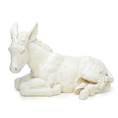 20" Seated Donkey Outdoor Christmas Nativity Statue | Christmas
