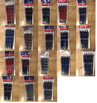 MLB Official Licensed Click Pens 5 pack Black Ink Texas Rangers