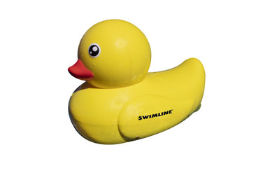 8" Yellow Remote Control Battery Operated Duck Swimming Pool Toy ...
