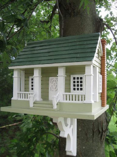 13" Fully Functional Country Rustic Cottage Style Birdhouse | Christmas ...