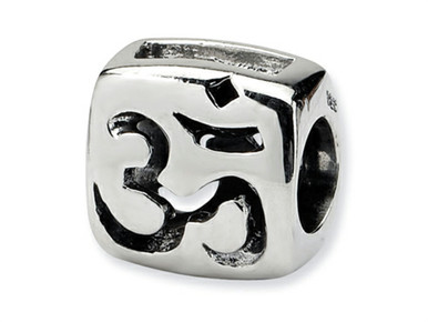 Reflections Sterling Silver Om Symbol Bead / Charm