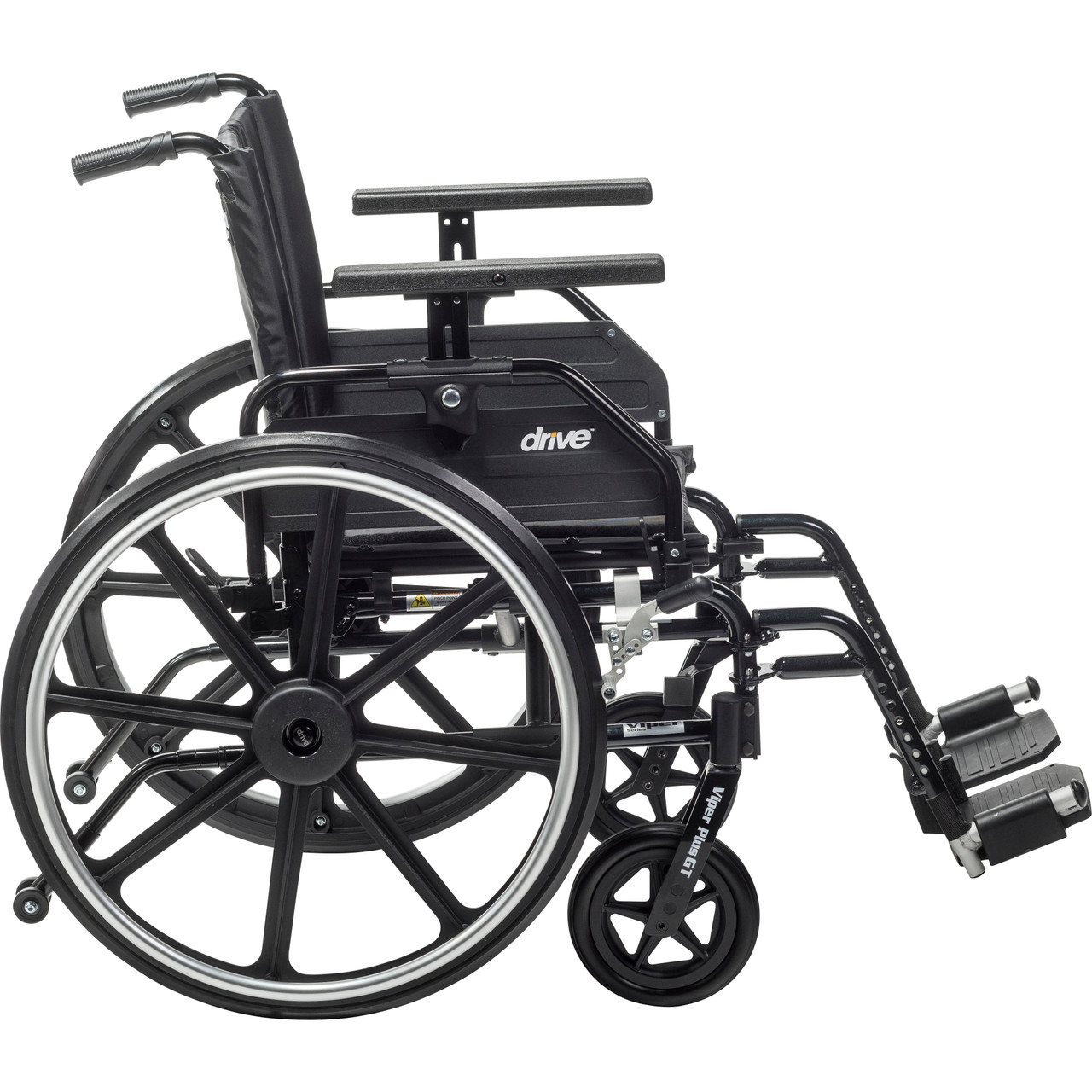 Viper Plus GT Wheelchair with Universal Armrests, Swing-Away Footrests ...