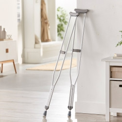 Underarm Crutches McKesson Aluminum Frame Tall Adult 350 lbs. Weight ...