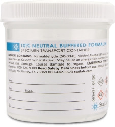 Prefilled Formalin Container 90 mL Fill in 180 mL (6 oz.) Screw Cap ...
