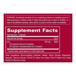 Mineral Supplement Tandem® Iron 162 mg Strength Capsule 90 per Bottle ...