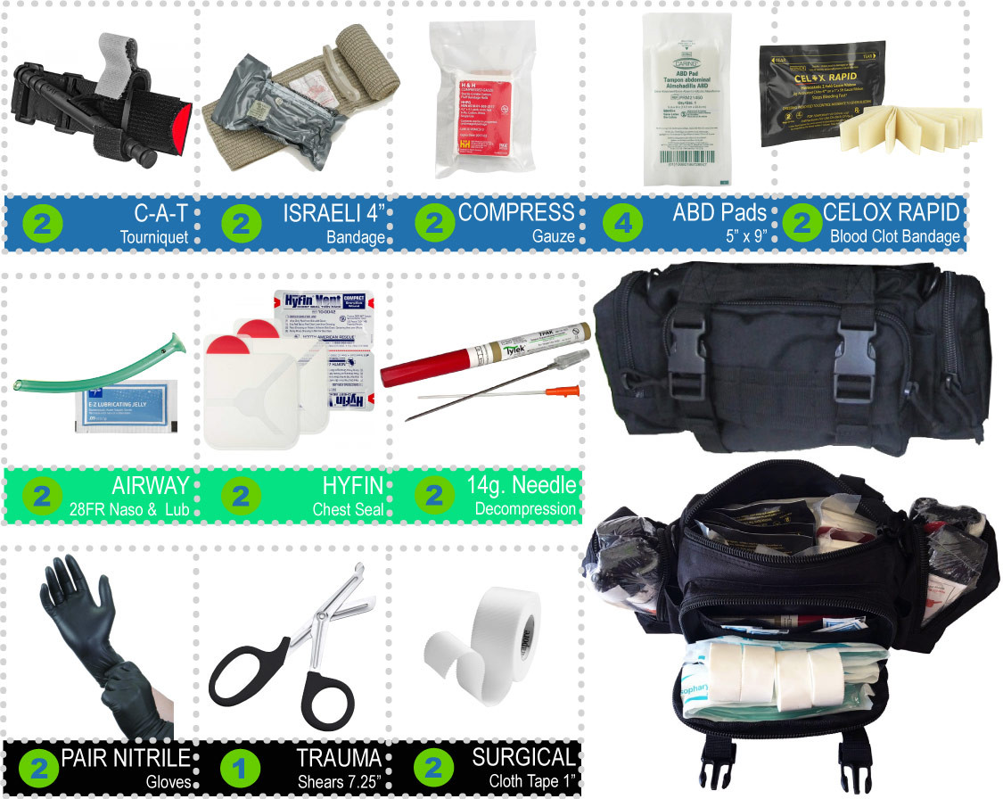 Mass Casualty Bleeding Prevention Kit - 4 Person | Live Action Safety