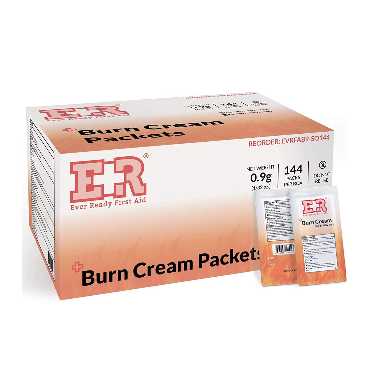 First Aid & Burn Cream - .09G Packets | Live Action Safety