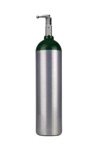Steel Oxygen Cylinder - Size H - CGA540 Valve | Live Action Safety