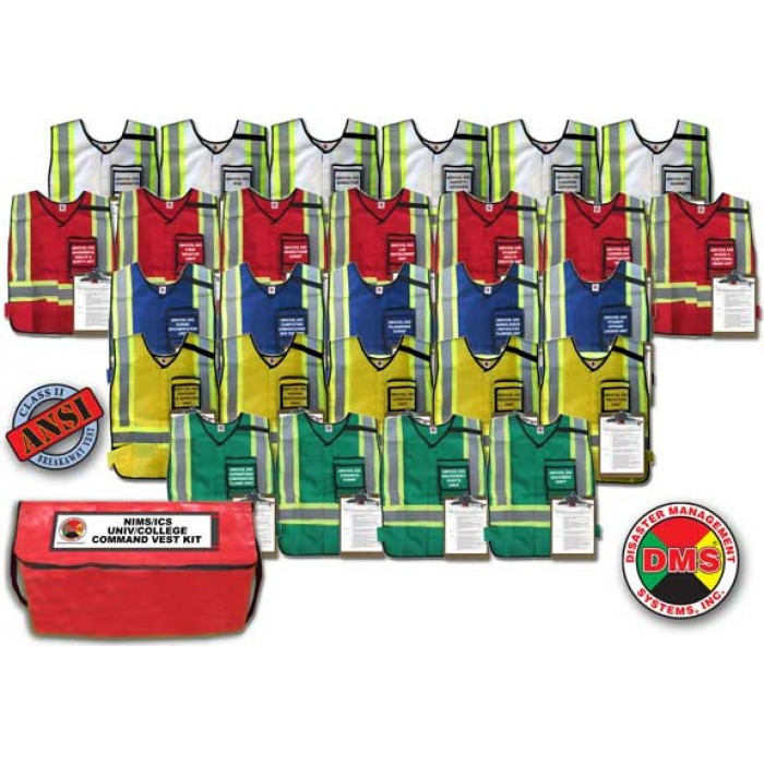EOC Vest Kit For Small Local Government - 31 Position | Live Action Safety