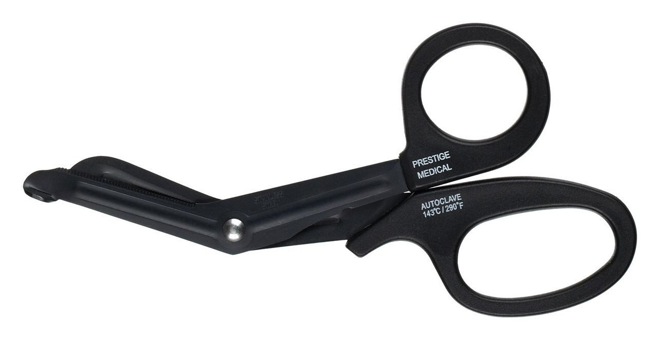 Tactical Black Trauma Shears - 7.5" | Live Action Safety