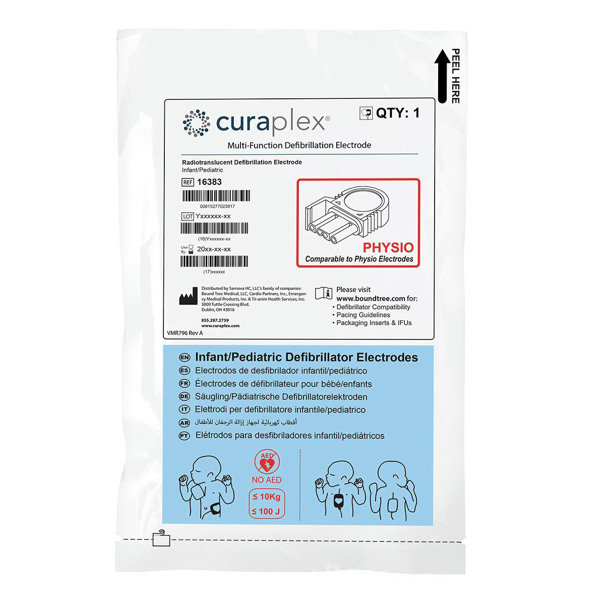 Curaplex Multi-Function Defibrillator Pads for Physio Control