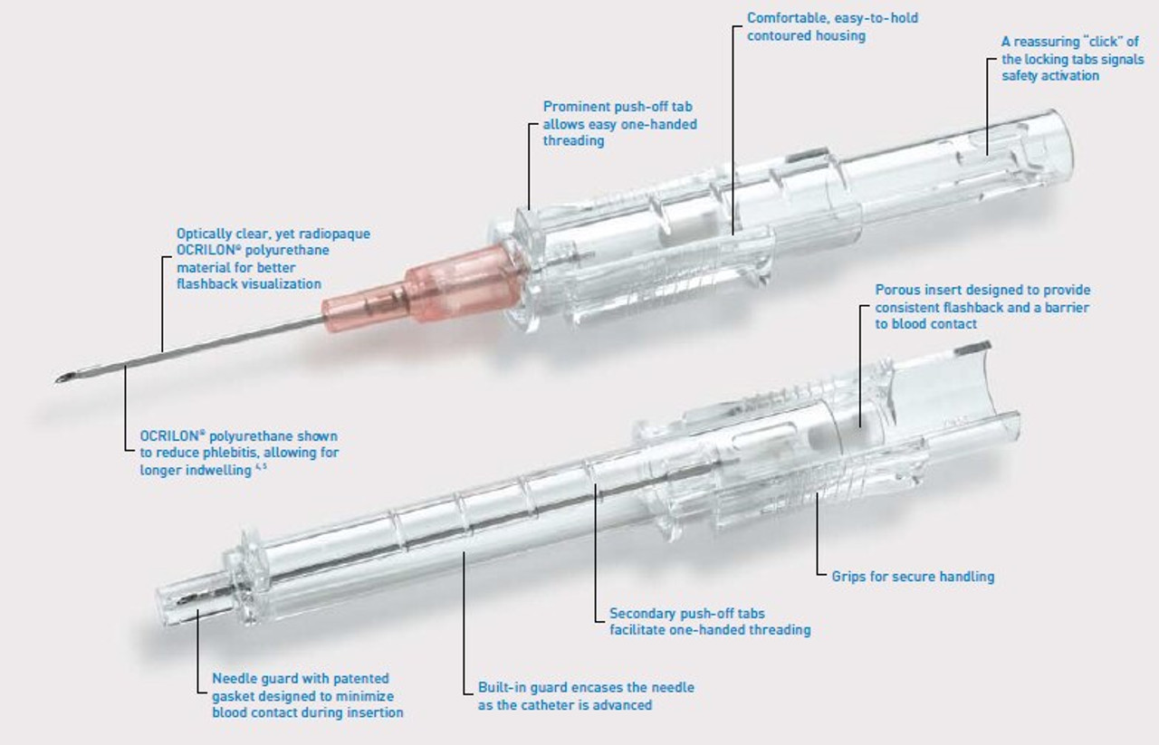 Jelco Protectiv Protective Iv Catheters Live Action Safety
