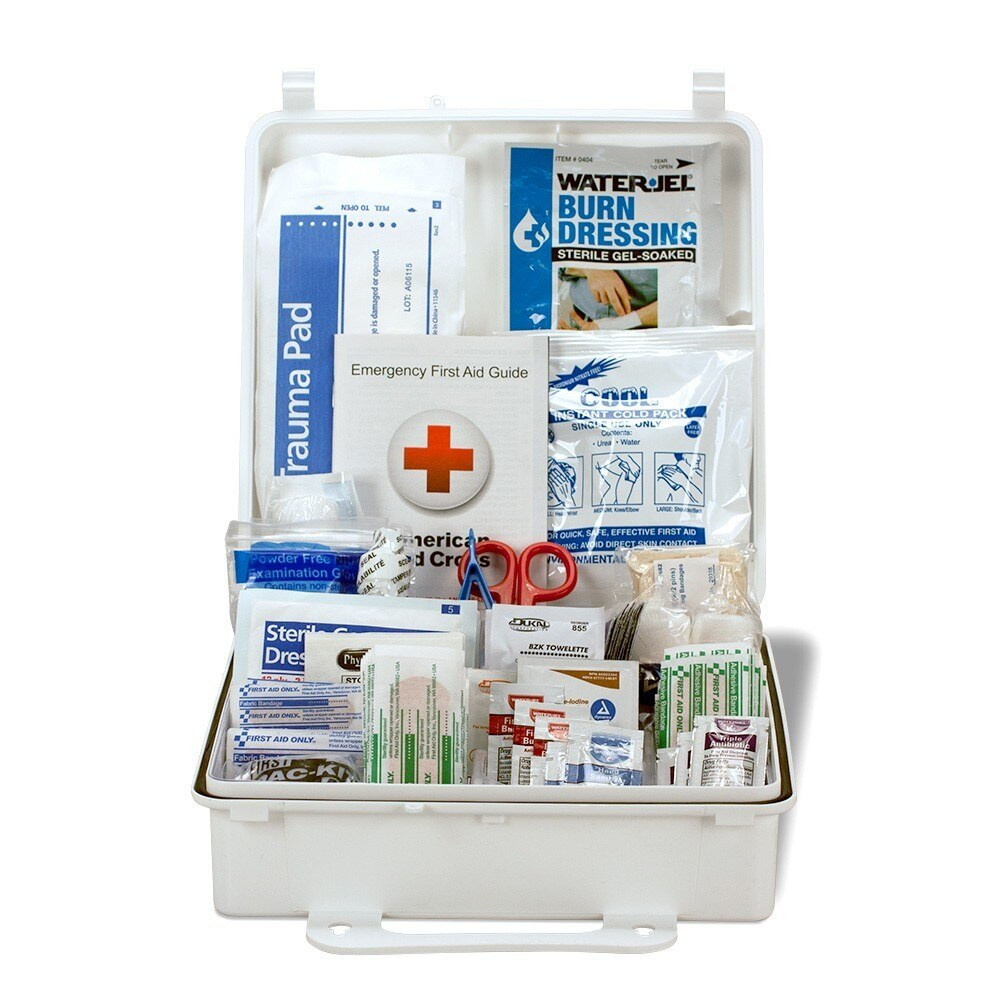 First Aid Kit Plastic Case - 50 Person (ANSI Compliant) | Live Action ...