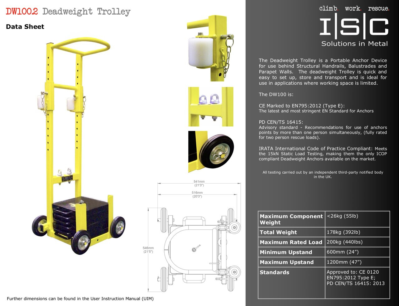 ISC Deadweight Trolley | Live Action Safety