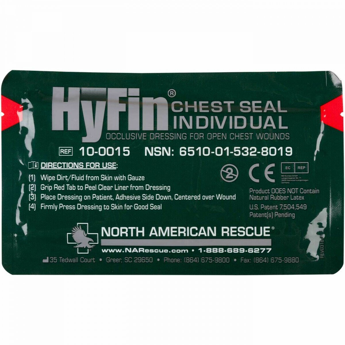 HyFin Individual Occlusive Chest Seal | Live Action Safety