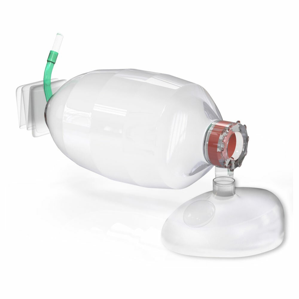 PerSys Pocket BVM w/O2 Tubing - Green Case | Live Action Safety