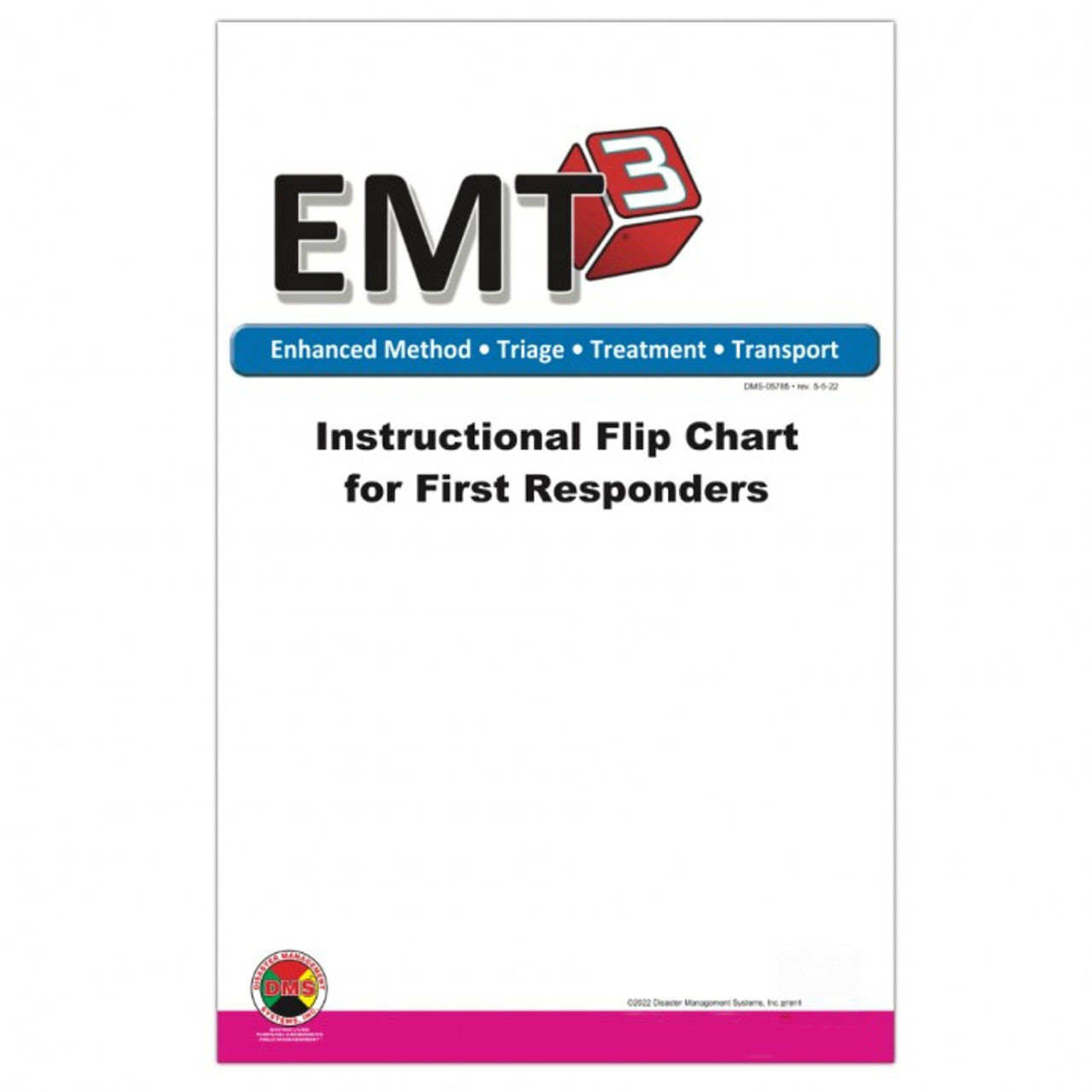 EMT3 Instructional Flip Chart For First Responders | Live Action Safety