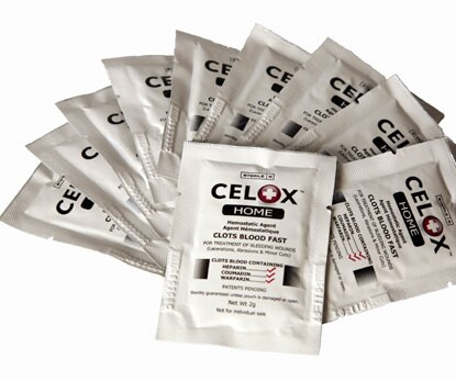 Celox First Aid Hemostatic Blood Clot Granules - 15 grams | Live Action ...