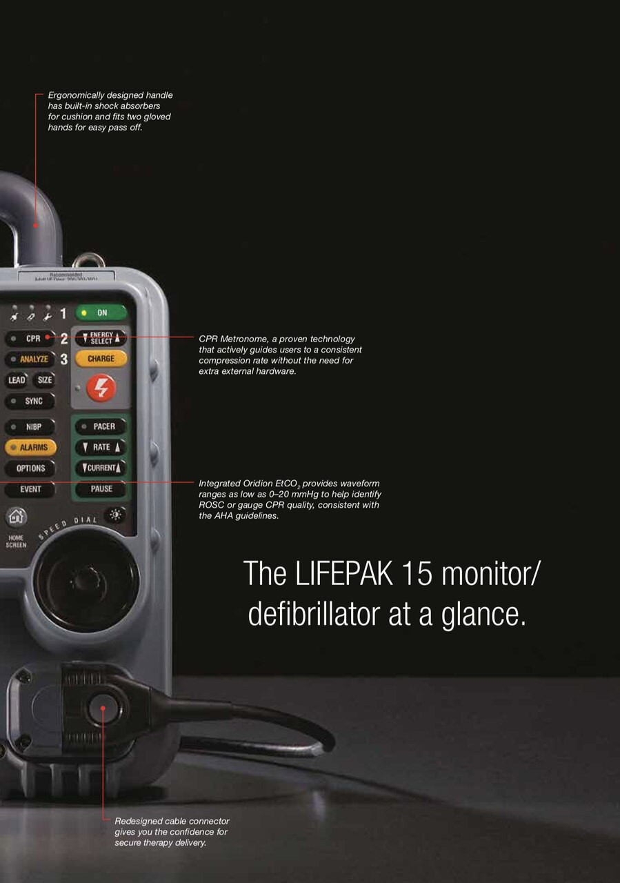 Physio-Control LIFEPAK 15 - AED - Refurbished | Live Action Safety